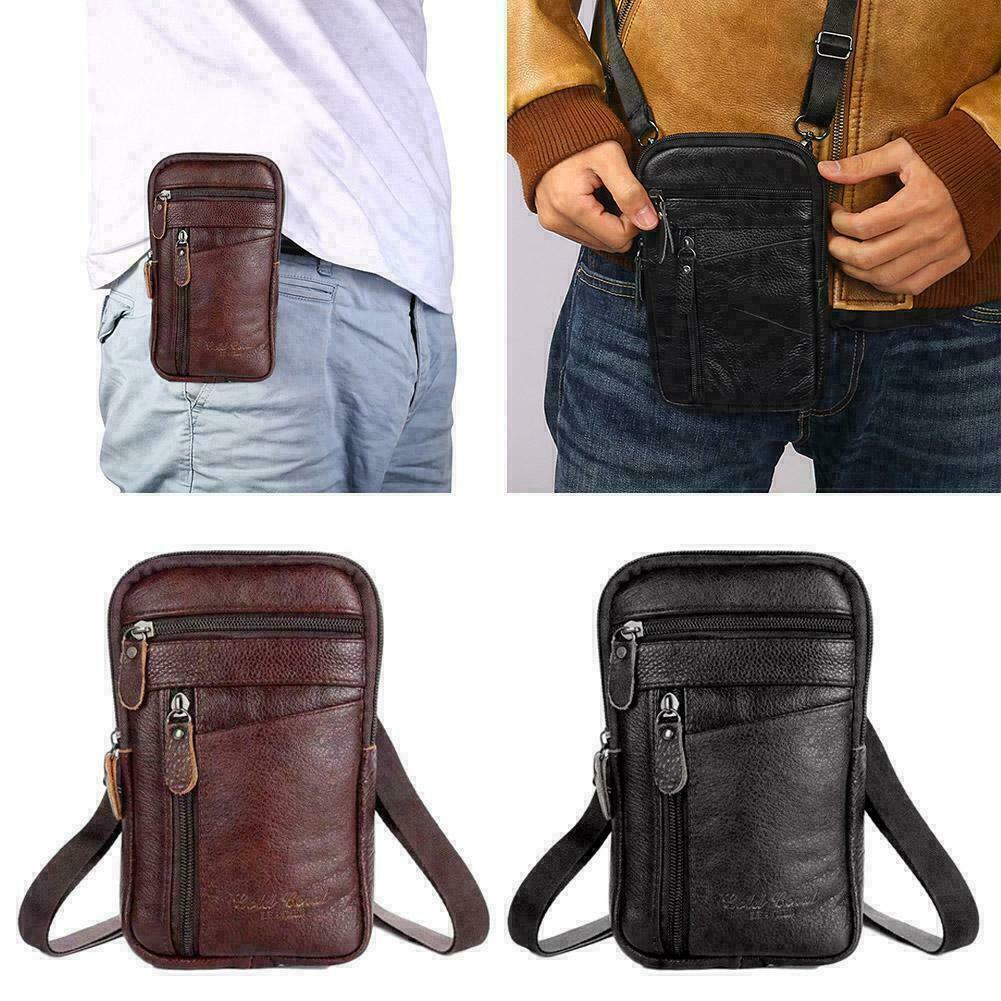 Men’s Leather Phone Belt Bag & Shoulder Pouch – Coalboyz UK